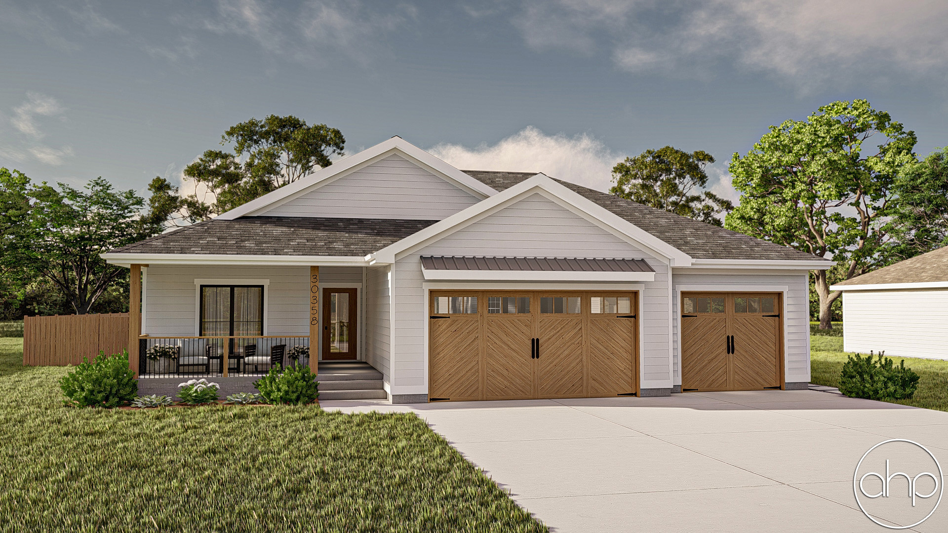 1723 Sq Ft 3-Bedroom 2-Bathroom Modern Farmhouse Style House Plan ...