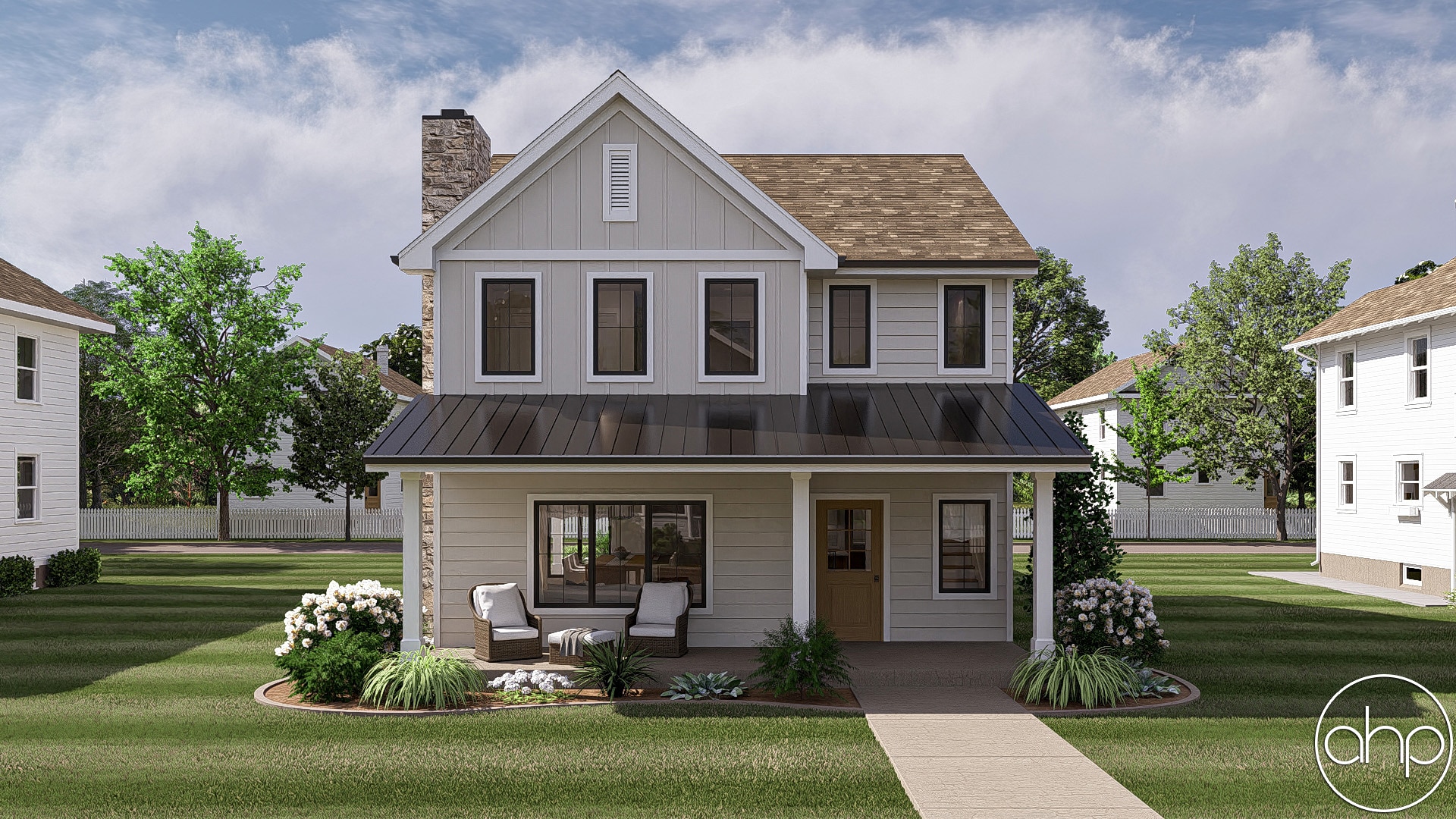1908 Sq Ft 3-Bedroom 3-Bathroom Modern Farmhouse House Plan | Florgeous