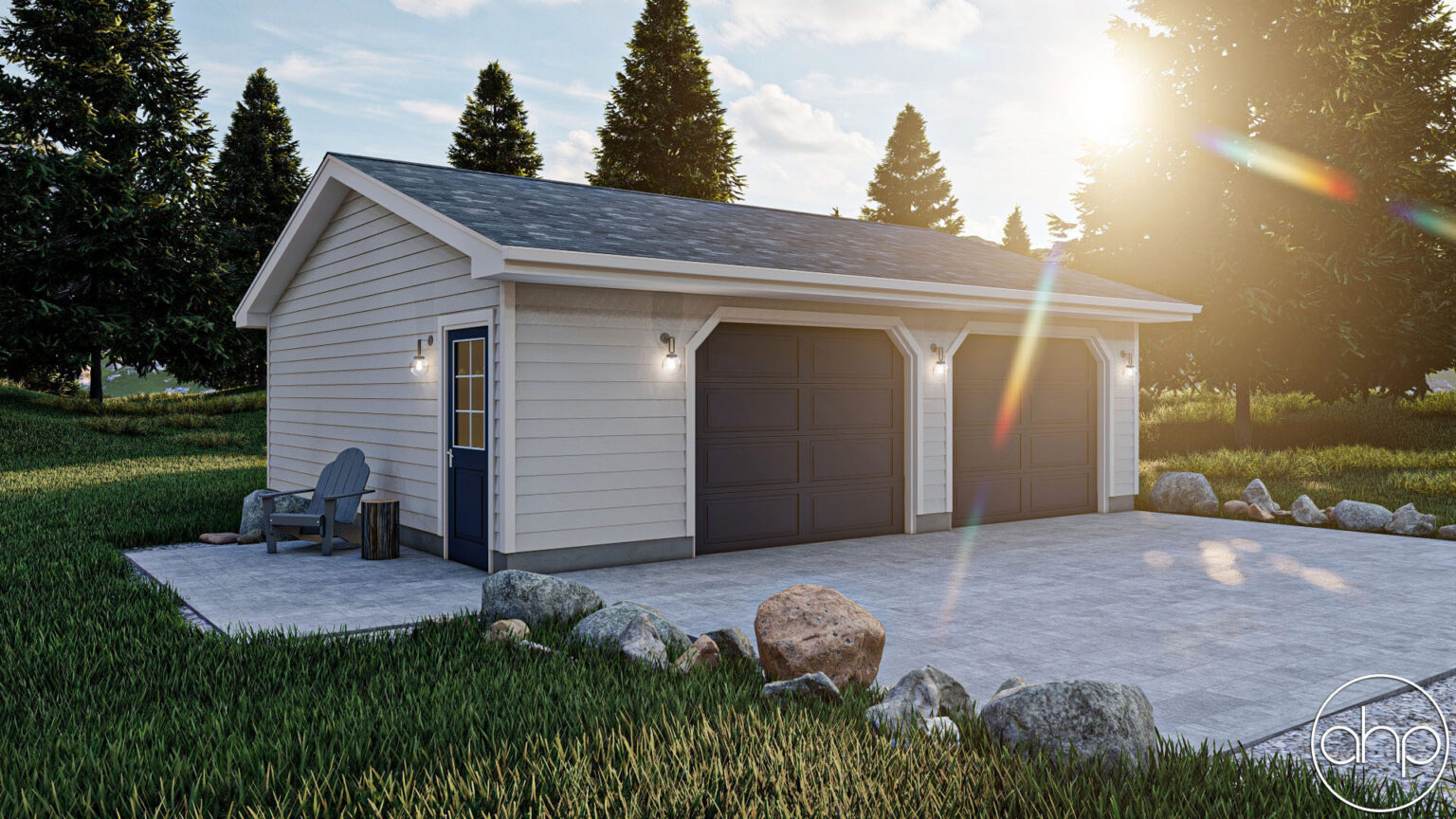 672 Sq Ft 0-Bedroom 0-Bathroom Traditional Style Garage Plan | Florgeous