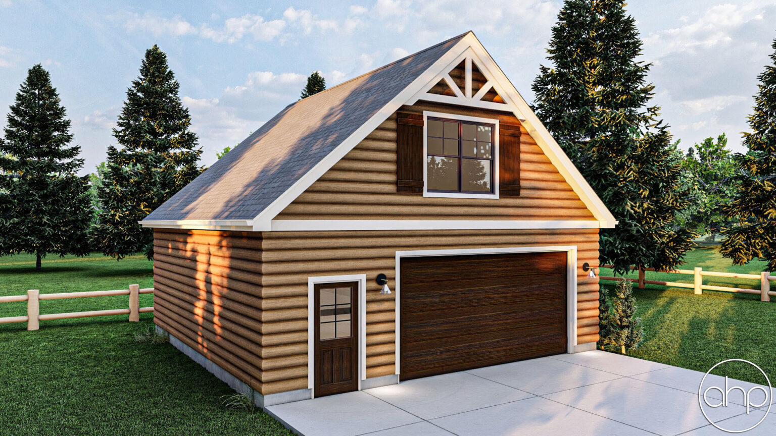 784 Sq Ft 0-Bedroom 0-Bathroom Rustic Style Garage Plan | Florgeous