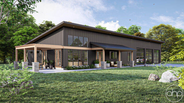 1982 Sq Ft 4‑Bedroom 2‑Bathroom Modern Barndominium House Plan | Florgeous