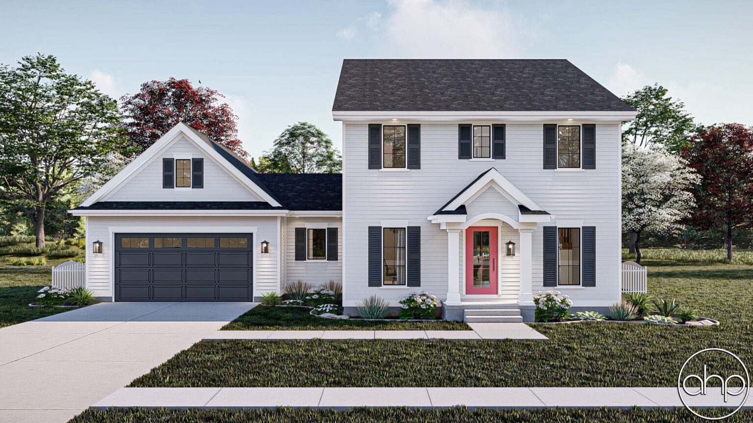 2212 Sq Ft 3‑Bedroom 3‑Bathroom Colonial House Plan | Florgeous