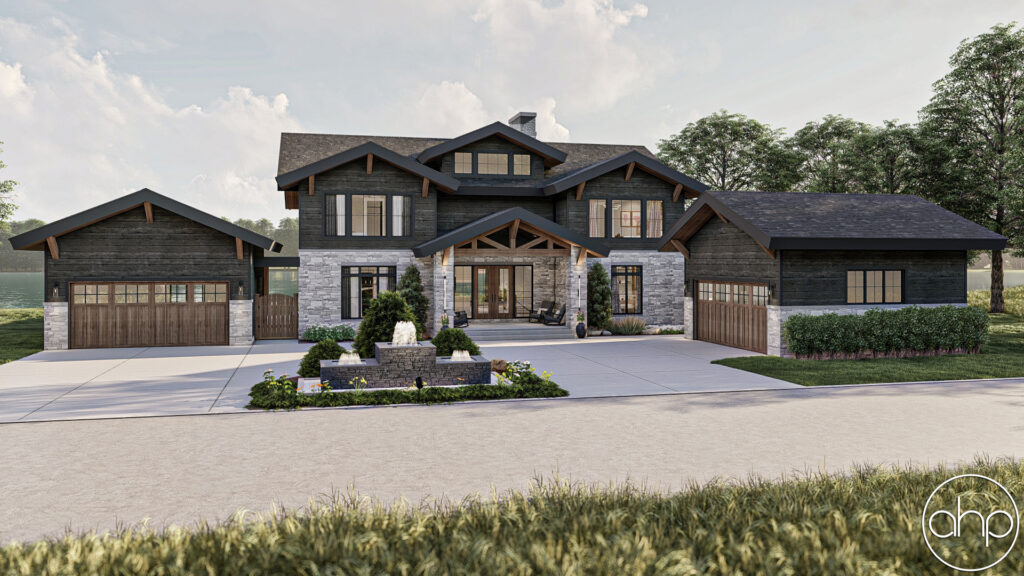 3767 Sq Ft 4-Bedroom 5-Bathroom Rustic Craftsman Style House Plan ...