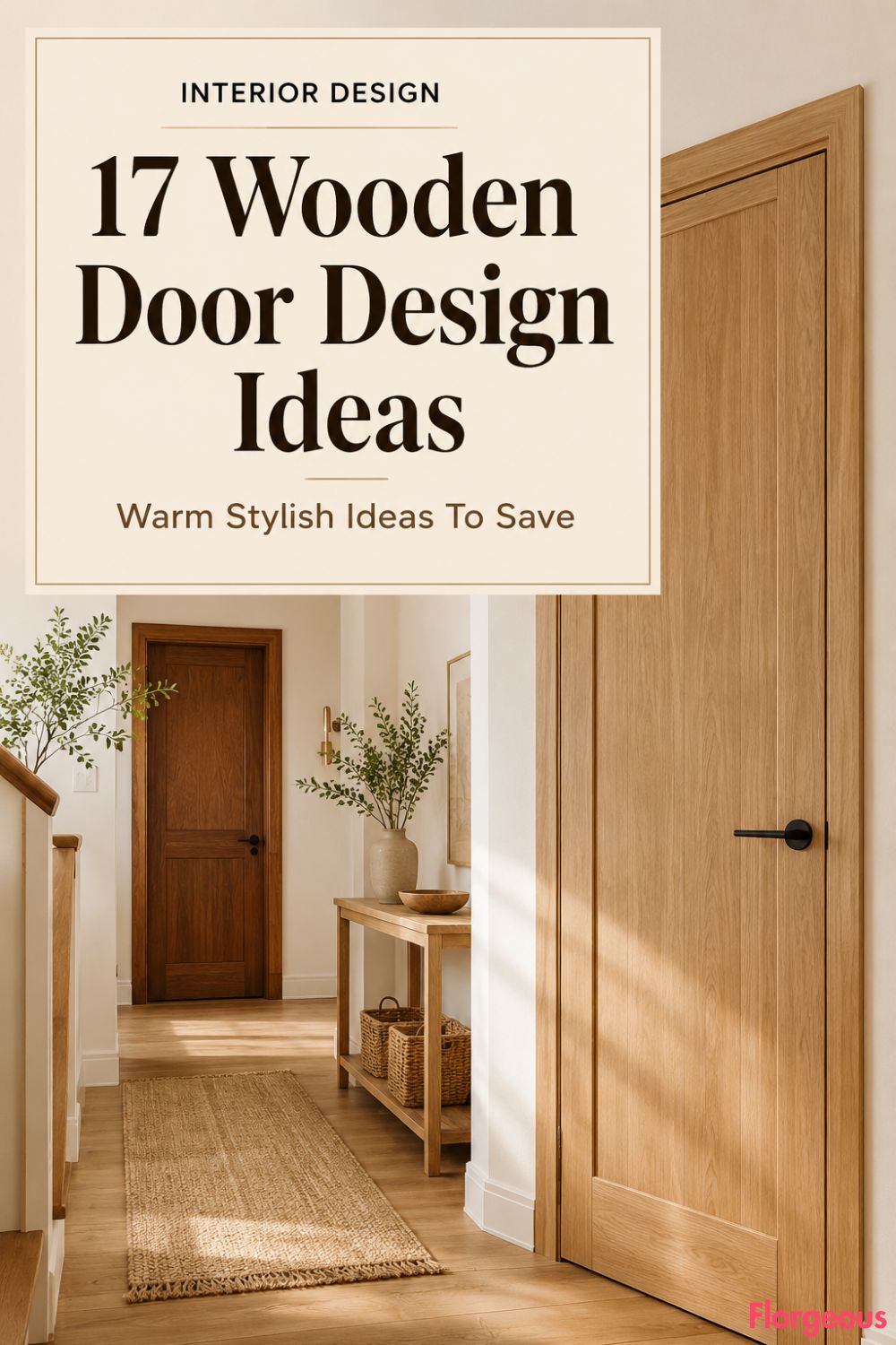 17 Wooden Door Design Ideas That Make Your Home Feel Warmer, Richer ...
