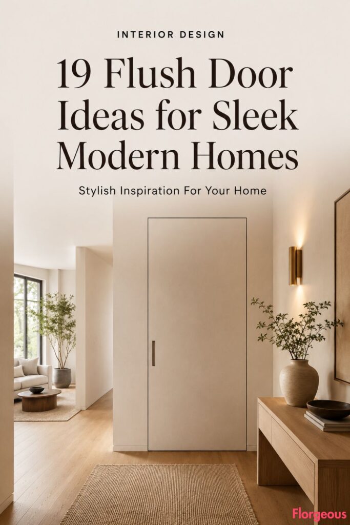 19 Flush Door Design Ideas That Make Minimalist Interiors Look ...